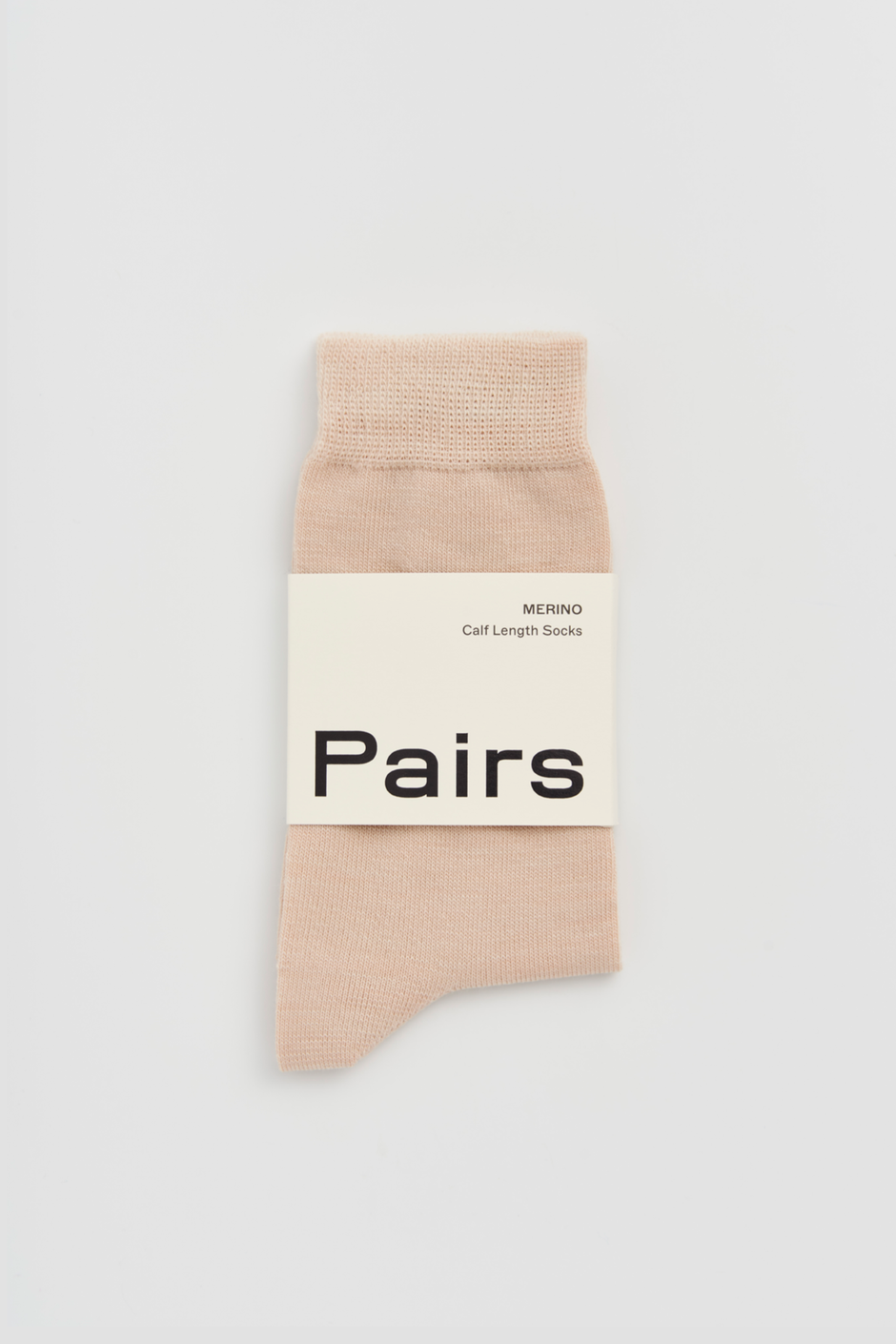 Merino Wool Socks in Milky Tea Beige - Pairs Socks